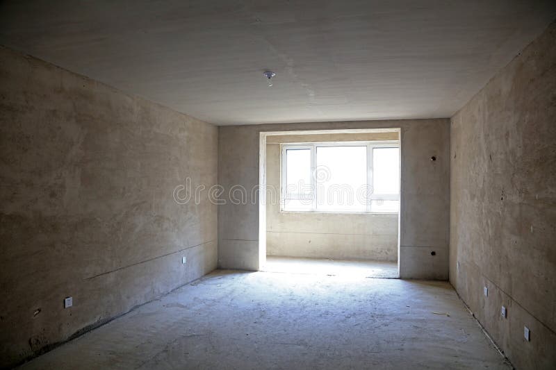 Rough unfinished room stock photo. Image of blank, wall - 369382038