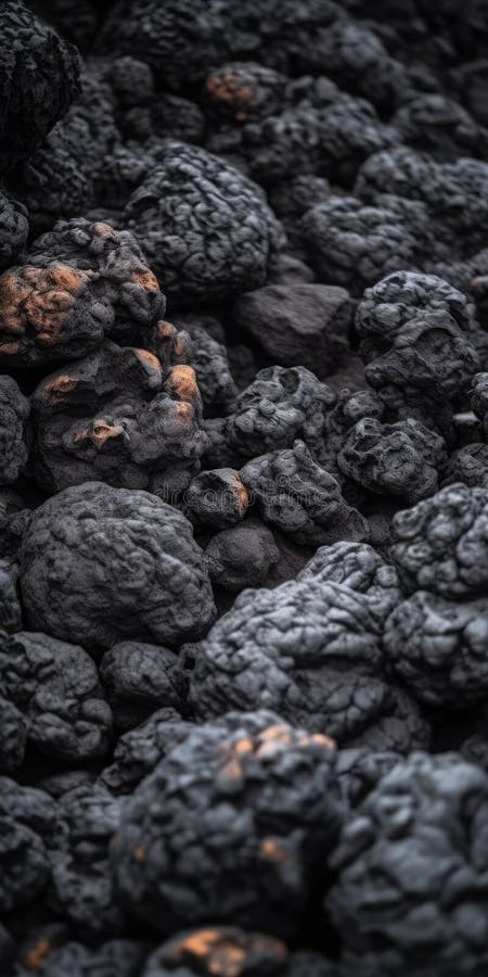 Rough Volcanic Rock Surface in Close-up View Stock Illustration ...