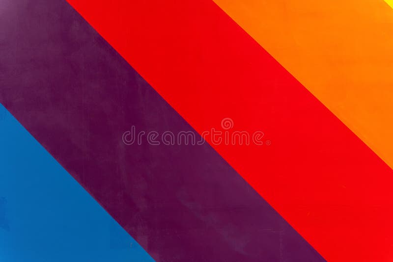 Rough Wall with 4 Color Stripes Stock Image - Image of surface, cement ...