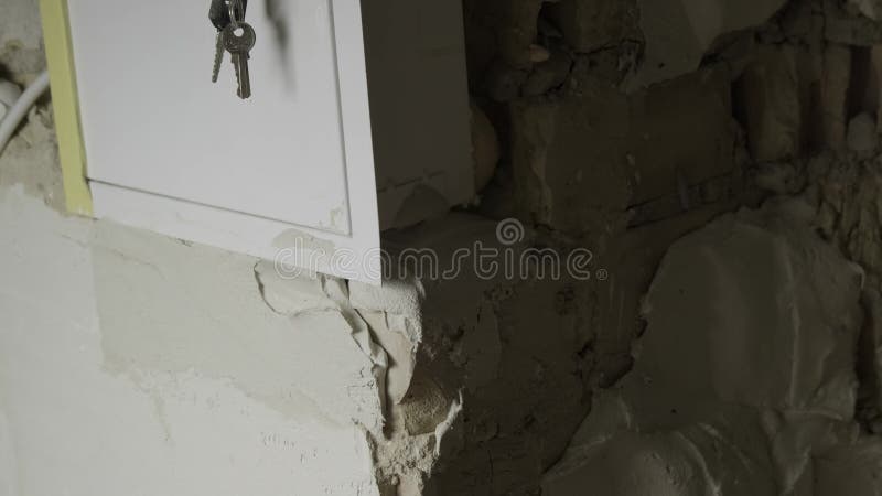 Rough Wall Edges and Details during Construction Process Stock Video ...