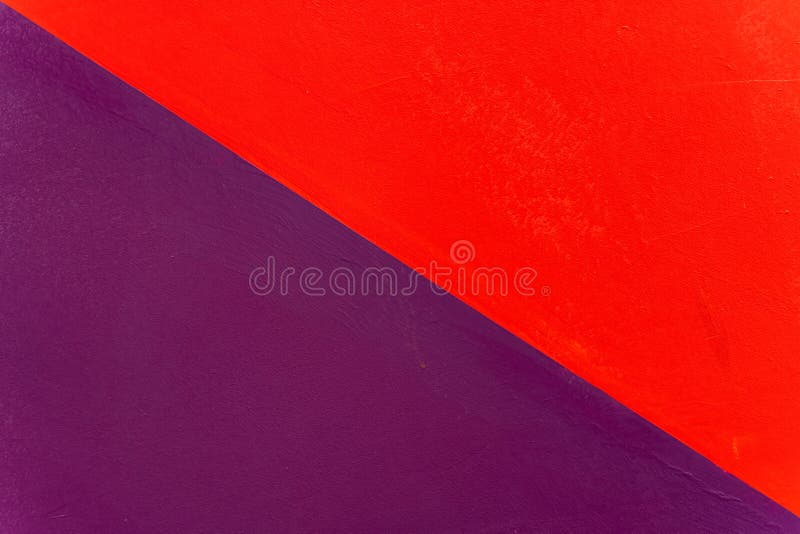 A Rough Wall with Half Red and Half Purple Stock Photo - Image of ...
