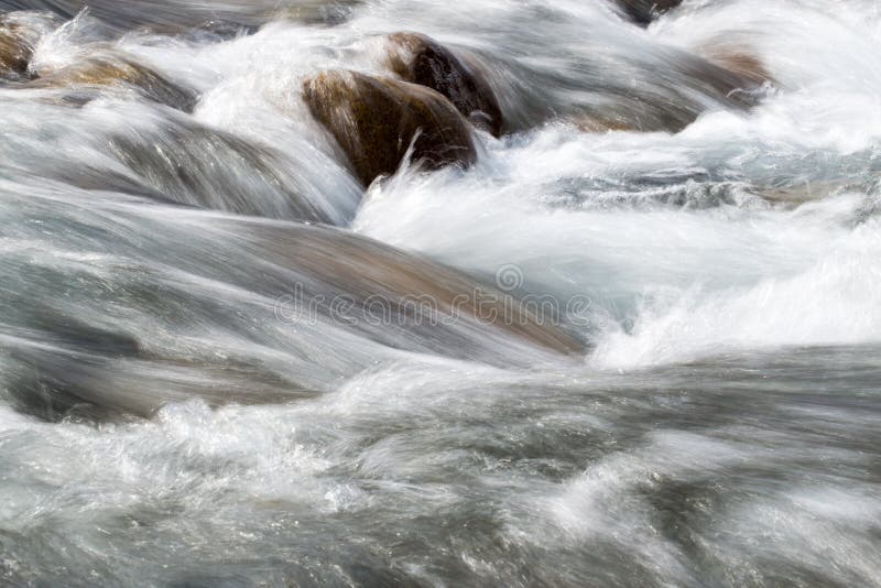Rough Water in the Mountain River Water As a Background Stock Image ...
