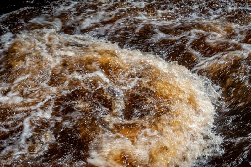 Rough Water of Spring River. Stock Image - Image of rough, energy ...