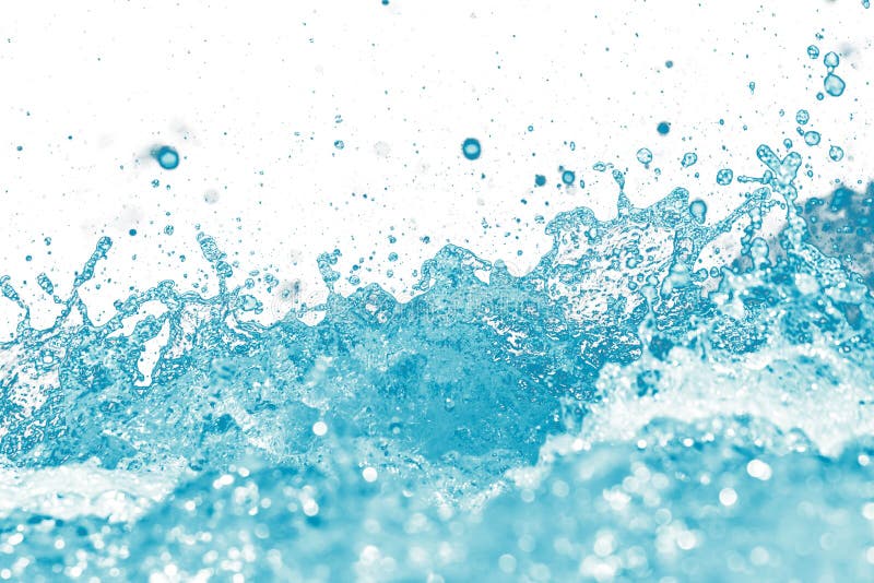 Rough Water on a White Background Stock Image - Image of cold, clear ...