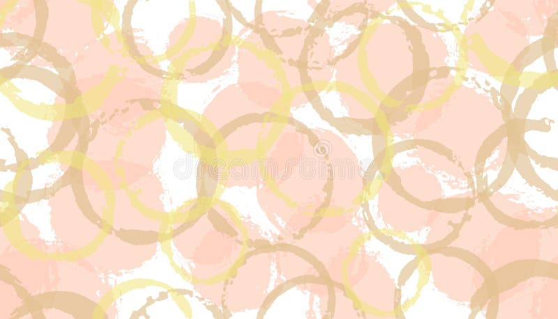Rough Watercolor Circles Geometry Fabric Print. Round Shape Splotch ...