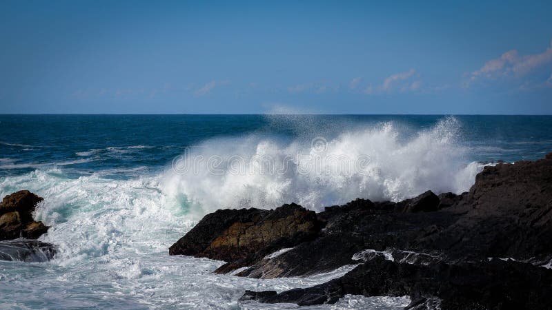 Rough waves stock photo. Image of splash, rough, rocks - 46623086