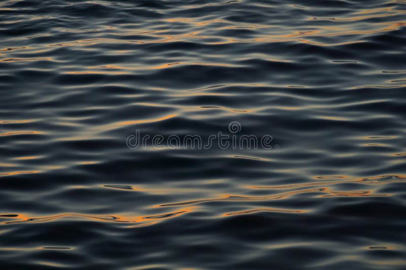 Rough and Wavy Sea Surface with Sun Reflection on the Top of the Waves ...