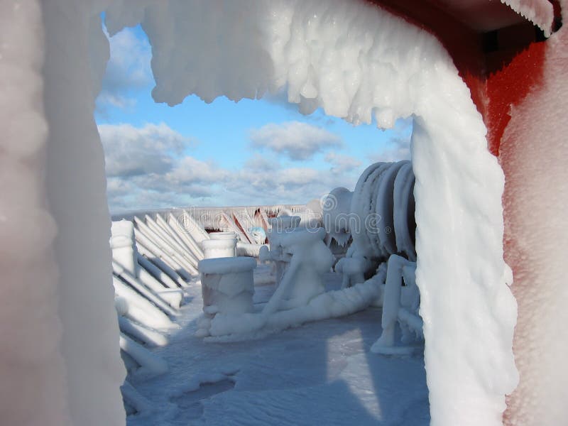 Rough Weather Ice stock image. Image of ocean, ship, mooring - 13227893