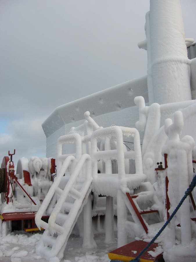 Rough Weather Ice stock photo. Image of mooring, waves - 13227902