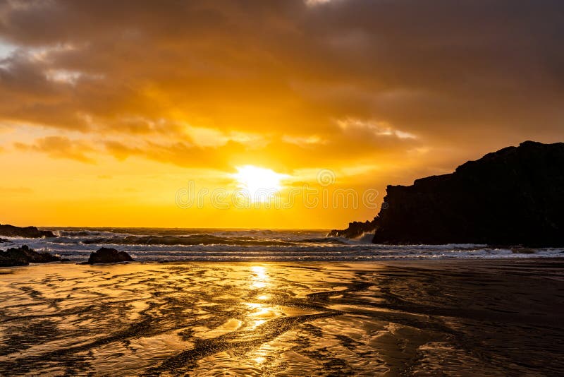 Rough Weather Porth Dafarch Stock Image - Image of dafarch, stormy ...