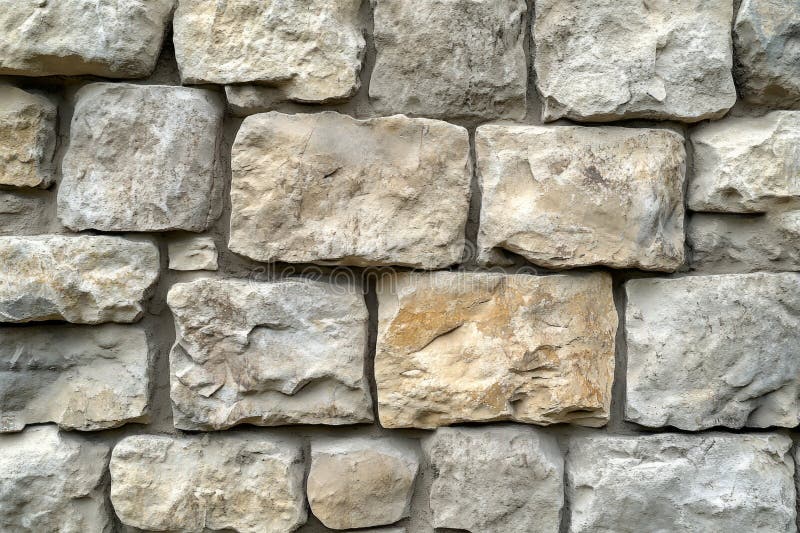 Rough White Limestone Wall Texture with Natural Shadows. Neural Network ...