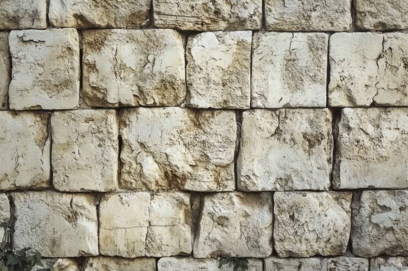 Rough White Limestone Wall Texture with Natural Shadows. Neural Network ...