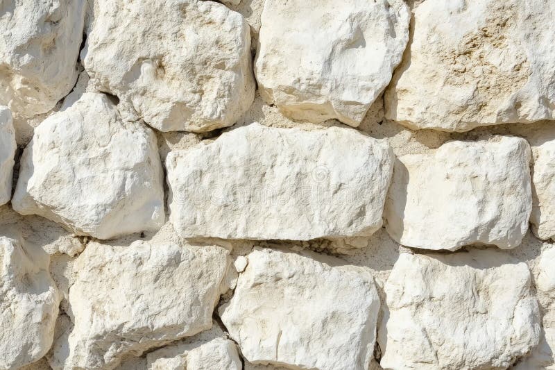 Rough White Limestone Wall Texture with Natural Shadows. Neural Network ...