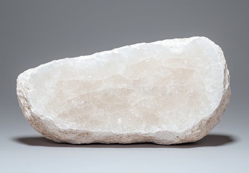 Rough White Quartz Crystal Rock Specimen Stock Illustration ...
