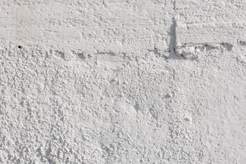 Rough Whitewash or White Plaster Wall Under Direct Sunlight, Full-frame ...