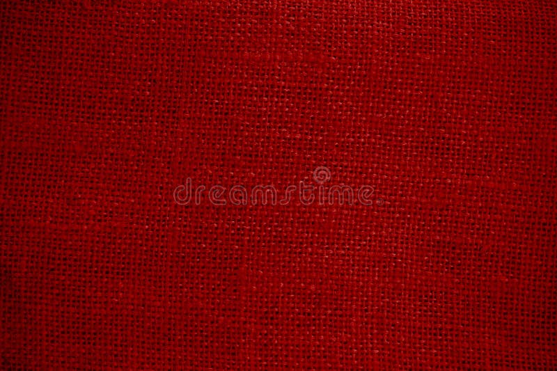 Rough Woven Cotton Background with Red Color Stock Image - Image of ...