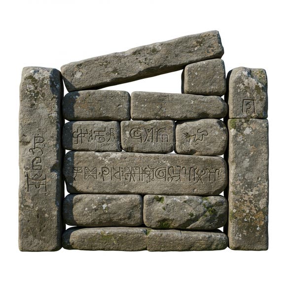 Roughly Rectangular Stone Blocks Form a Distinct Structure. Each Stone ...