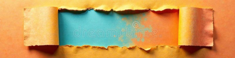 Roughly Torn Cardboard Halves, Showing Fibrous Texture, Half, Decay ...