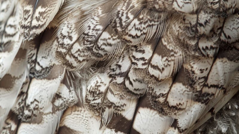 The Roughness of an Owl Feather with Its Sharp Pointed Edges and Rough ...