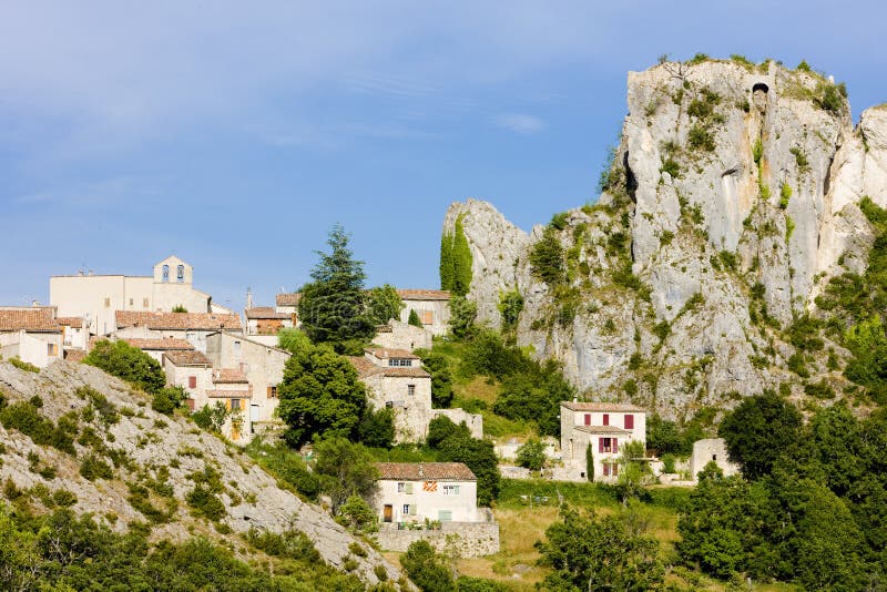 Rougon stock image. Image of rocks, village, outdoor - 11120141