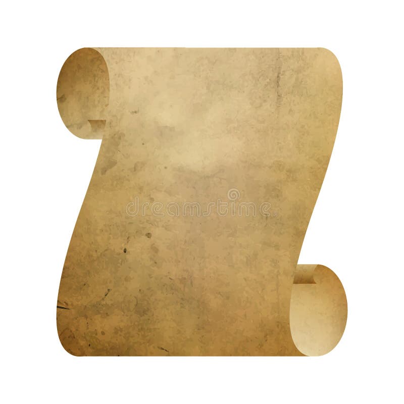 Rouleau de parchemin illustration de vecteur. Illustration of modifié ...