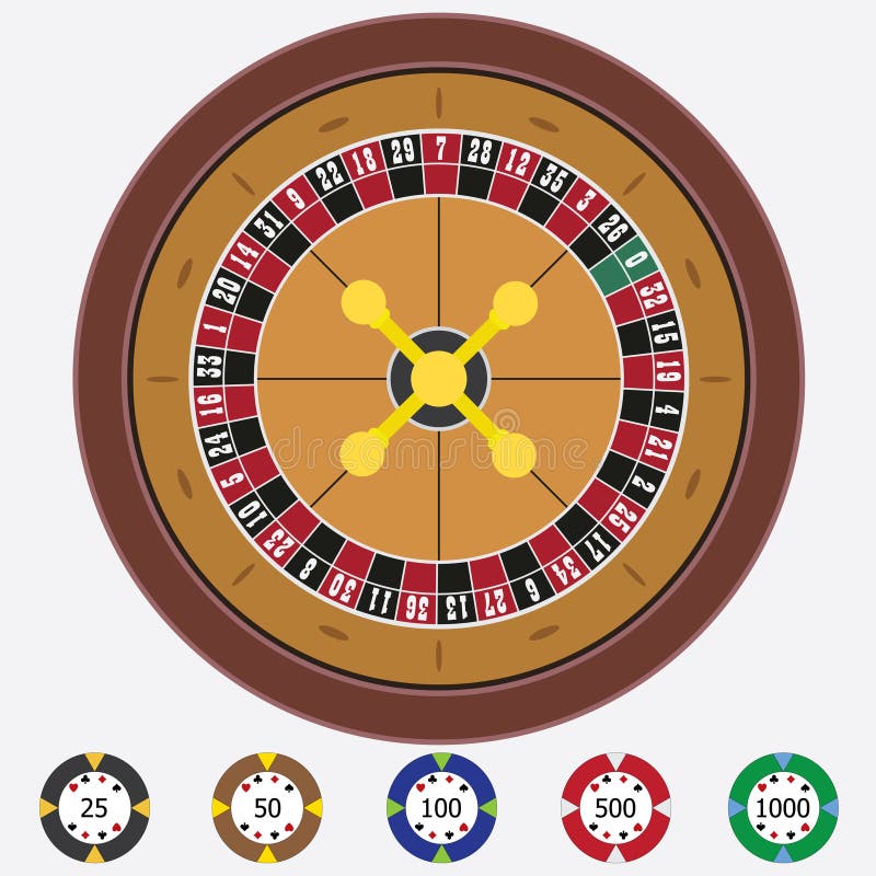 Roulette wheel numbers stock vector. Illustration of vector - 16829712
