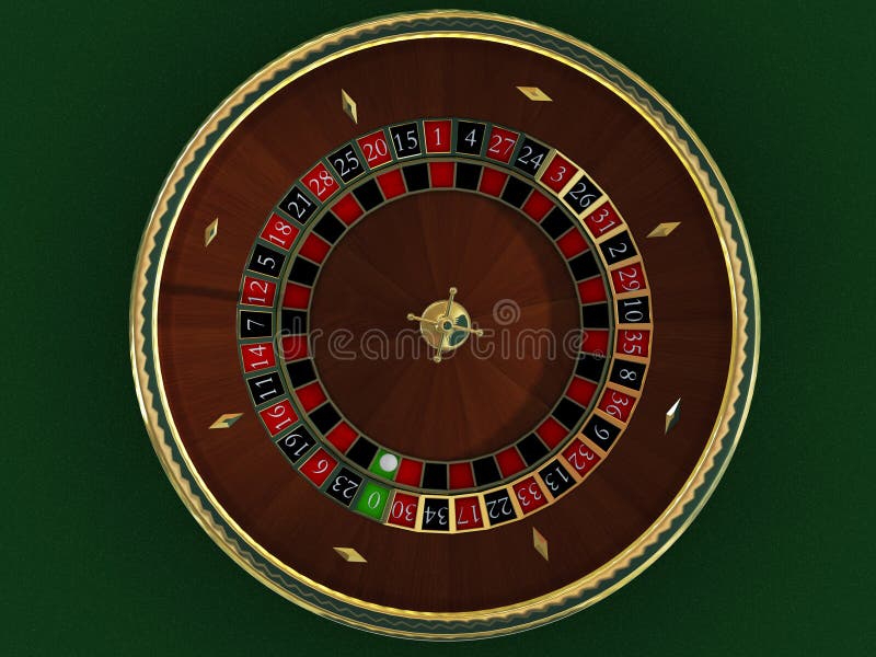 Roulette table stock illustration. Illustration of rendered - 1535013