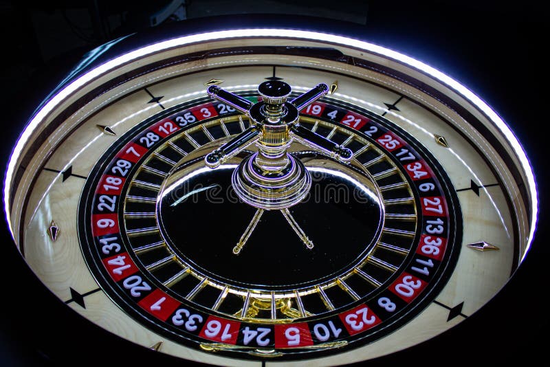 Retro Hand-made Roulette Wheel Stock Photo - Image of lotery ...