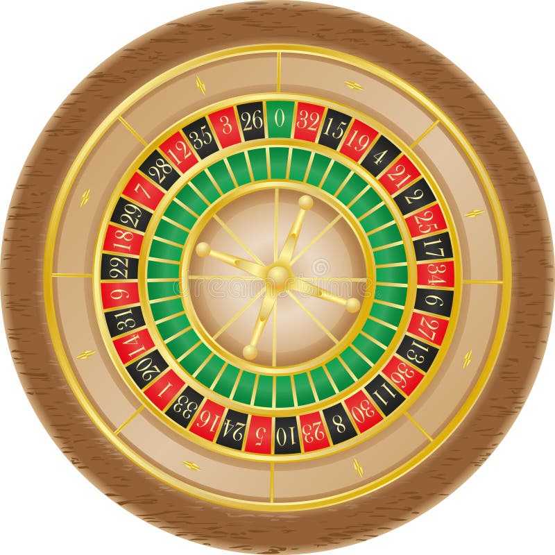 Gambling. Roulette and Chips Stock Vector - Illustration of cartoon ...