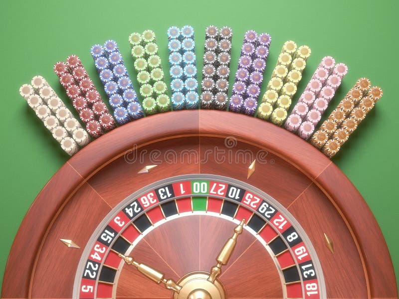 Roulette Chips stock photo. Image of tokens, chip, addiction - 44441696