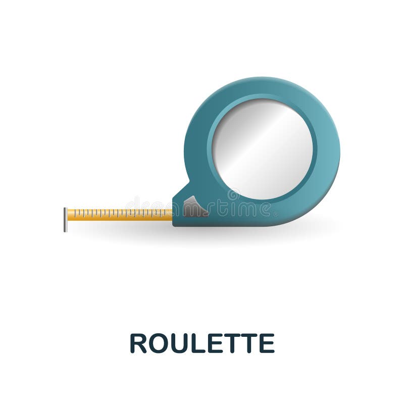 Roulette Icon. 3d Illustration from Measuring Collection Stock ...