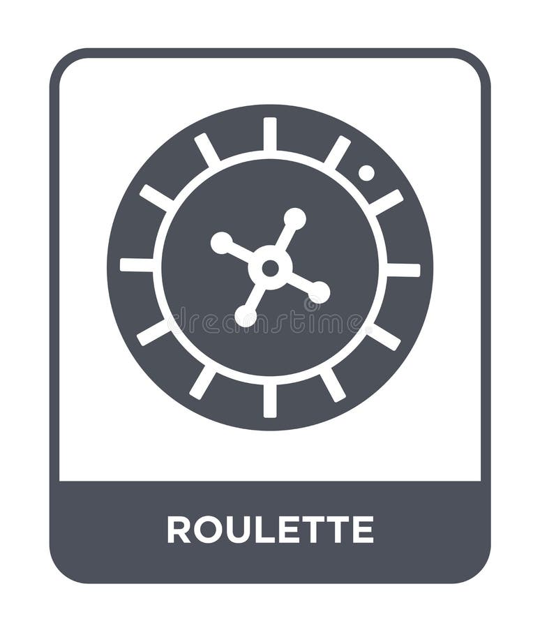 Roulette Icon in Trendy Design Style. Roulette Icon Isolated on White Background. Roulette ...