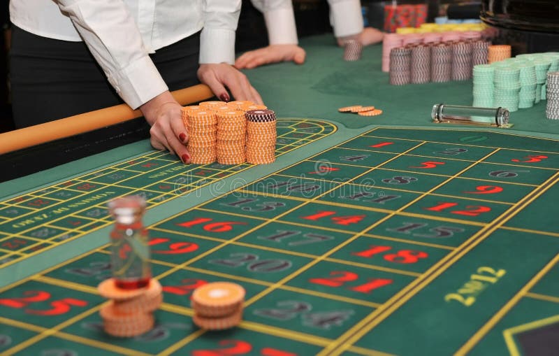 Roulette table stock image. Image of gamblers, luck, addiction - 9531289