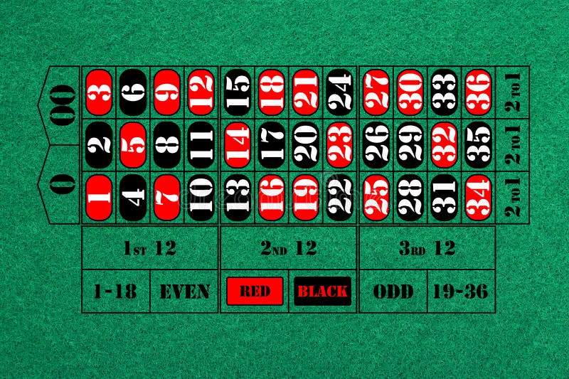 Roulette table stock image. Image of play, fortune, table - 85719425