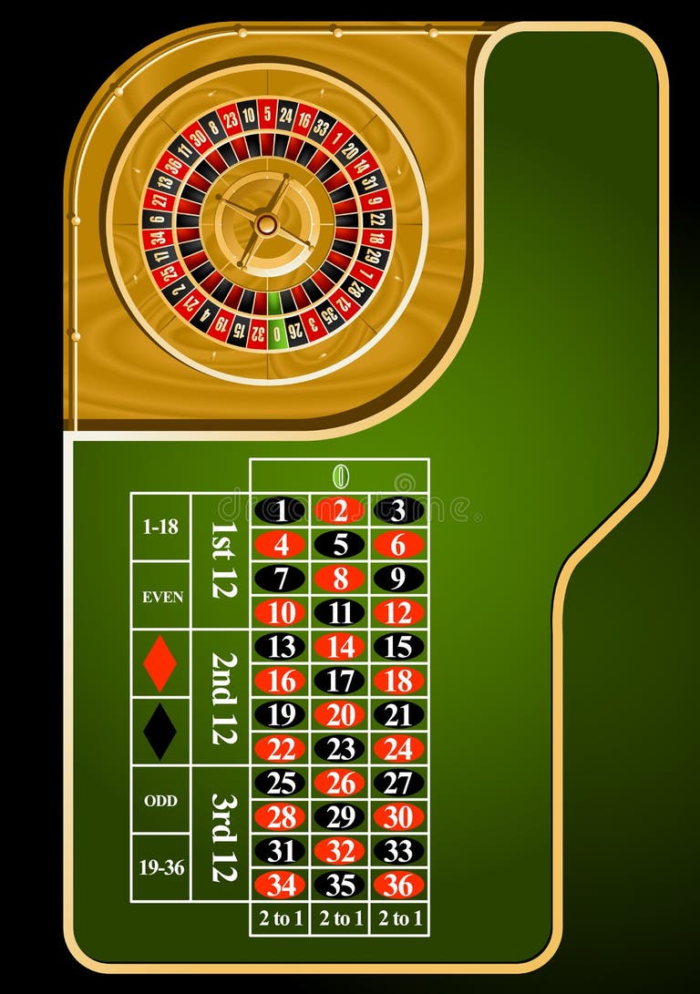 Roulette Table Layout Stock Illustrations – 304 Roulette Table Layout ...