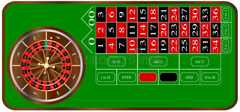 Roulette Table Layout Stock Illustrations – 290 Roulette Table Layout ...