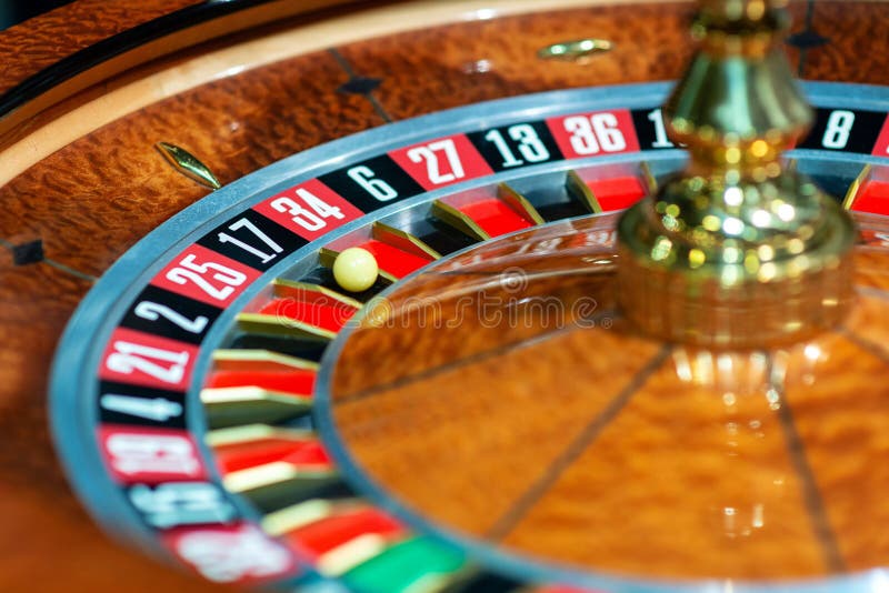 Roulette Wheel in Casino. Close Up Stock Photo - Image of closeup ...
