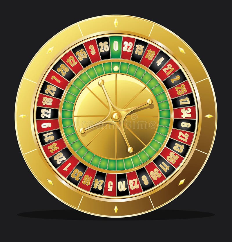 American roulette wheel stock vector. Illustration of leisure - 61055537