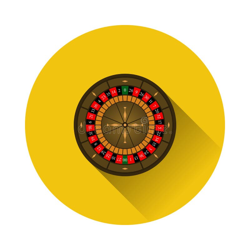 Roulette Wheel Icon stock vector. Illustration of long - 224424373