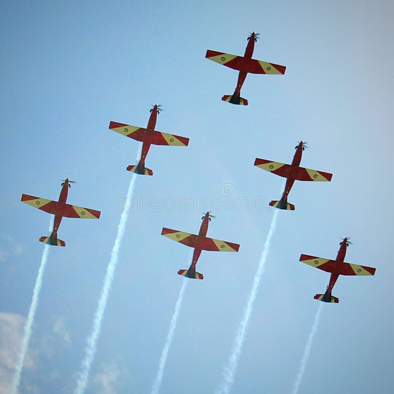 Roulettes in formation stock photo. Image of airshow - 75614632