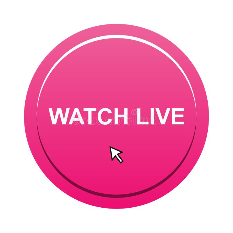 Watch live button stock vector. Illustration of design - 156486649