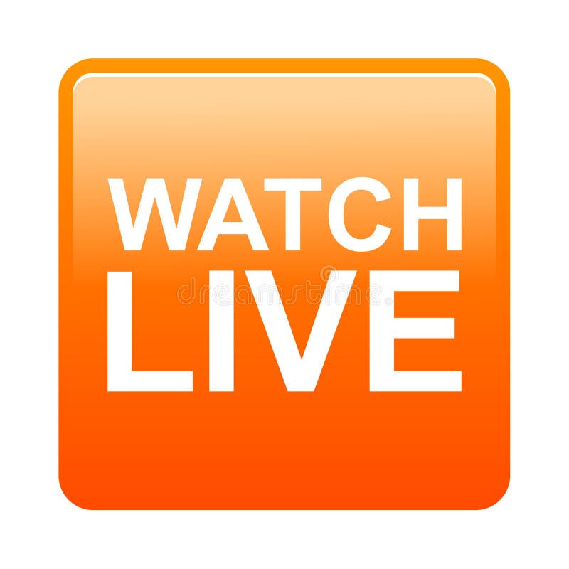 Watch live button stock illustration. Illustration of abstract - 122336520