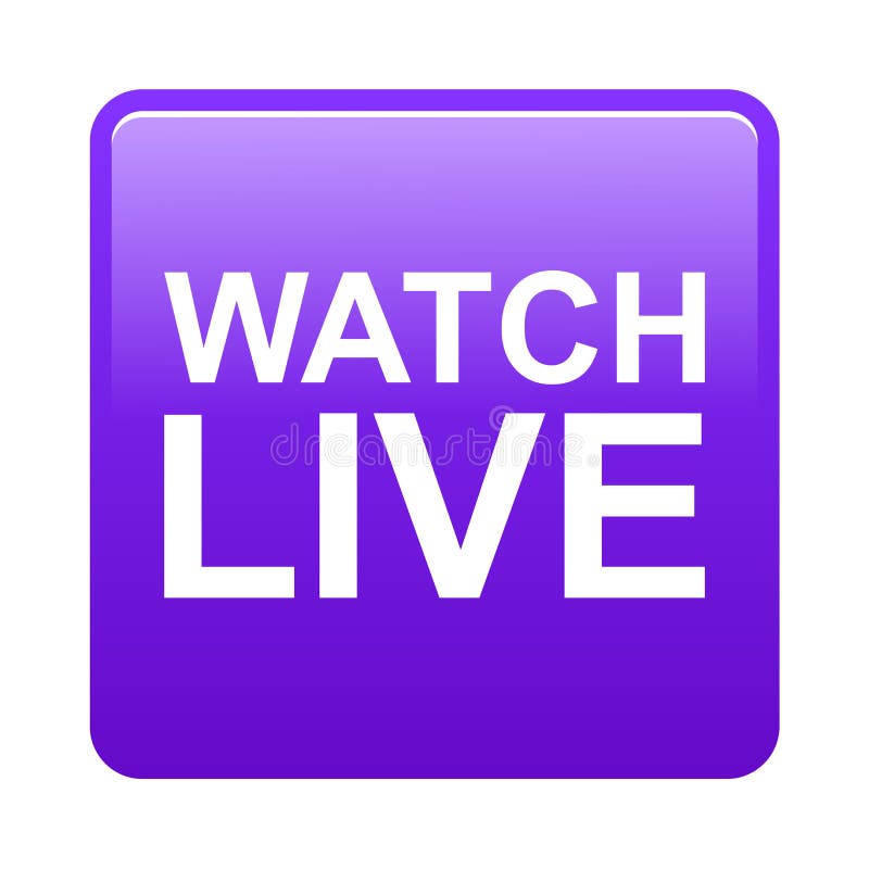 Watch live button stock vector. Illustration of display - 156486973