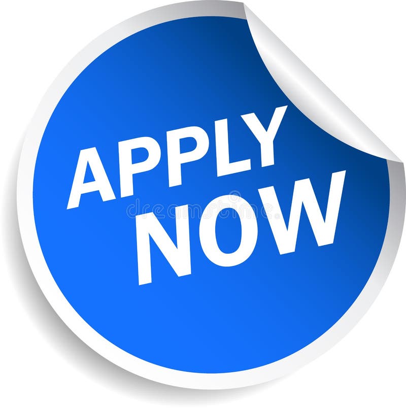 Apply now vector sticker stock illustration. Illustration of labels ...