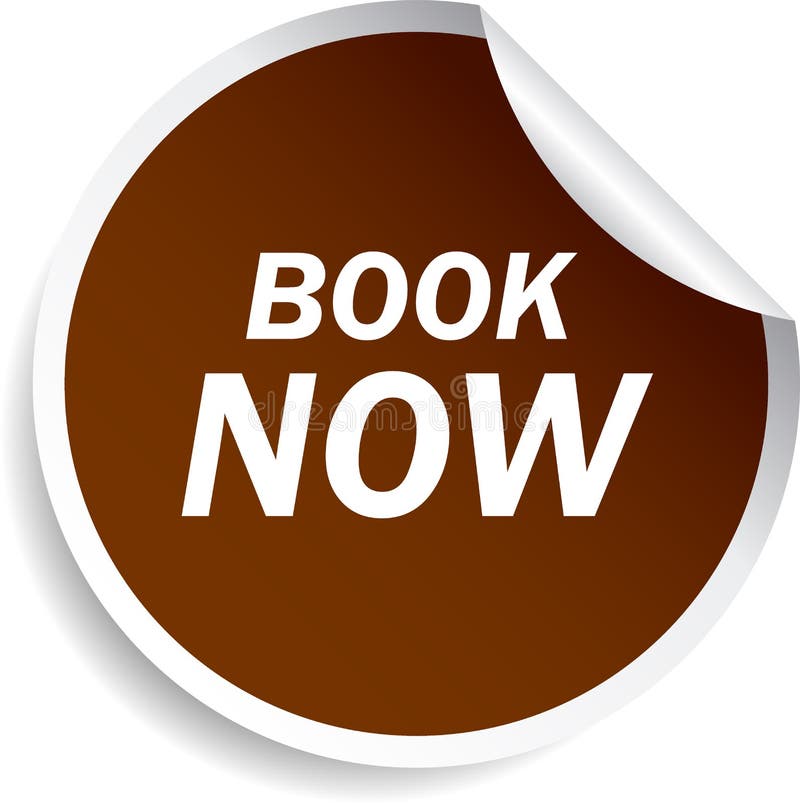 Book now vector sticker stock illustration. Illustration of board ...