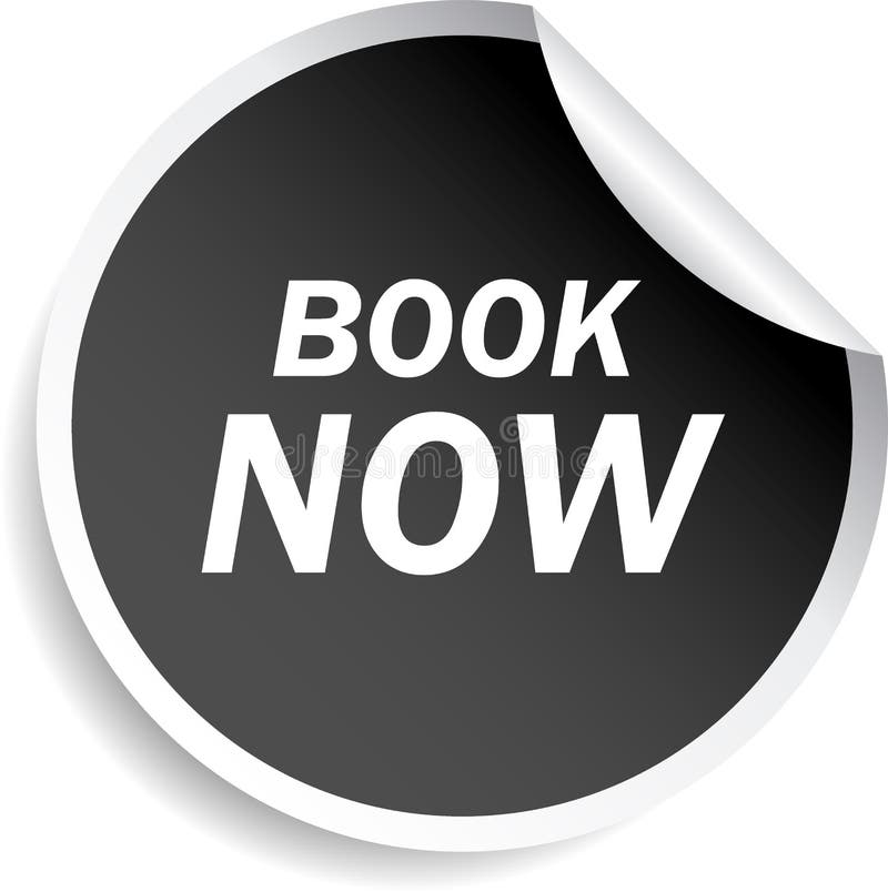Book now vector sticker stock illustration. Illustration of labels ...