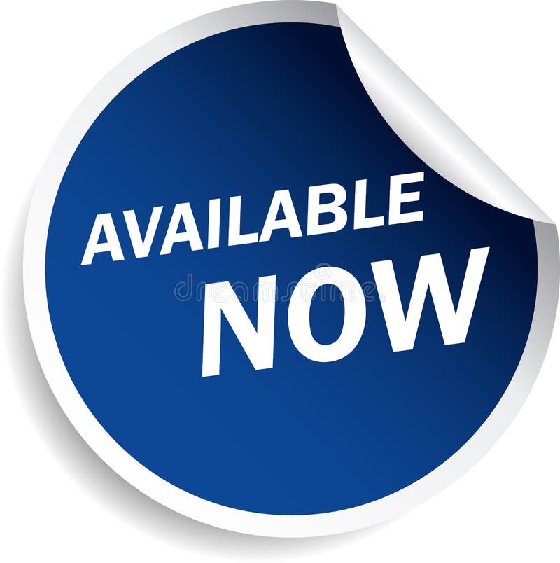 Available Now Vector Sticker Stock Illustration - Illustration of join ...