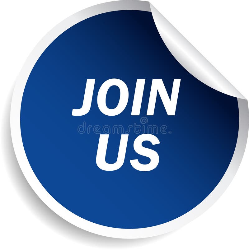 Join us vector sticker stock illustration. Illustration of icons ...