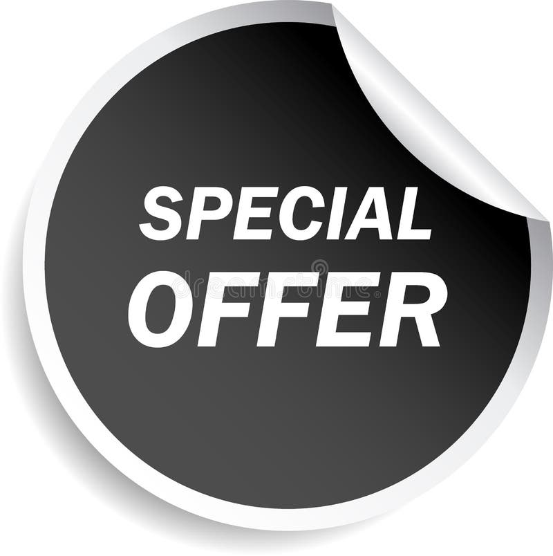 Special Offer Vector Sticker Stock Illustration - Illustration of leaf ...