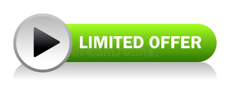 Limited Offer Vector Icon Button Stock Illustration - Illustration of ...
